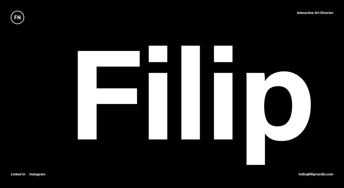 Filip Nordin on Minimal Gallery