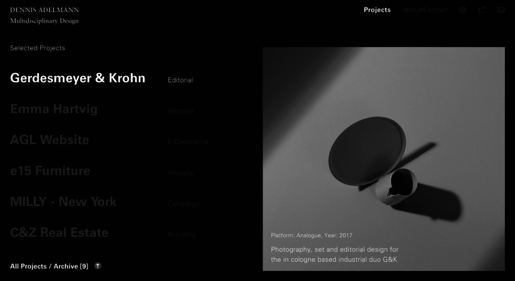 Dennis Adelmann featured on Minimal Gallery