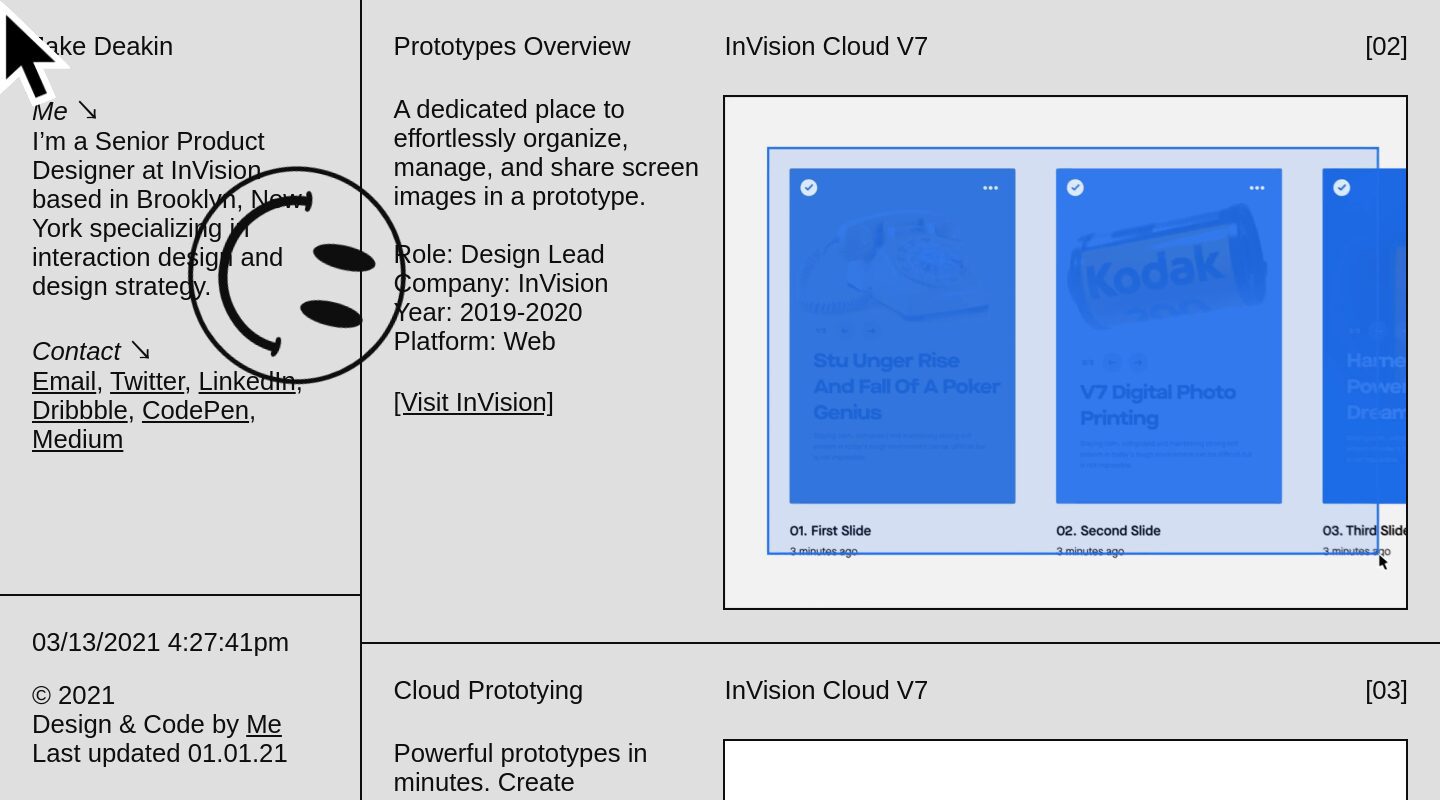 Jake Deakin on Minimal Gallery