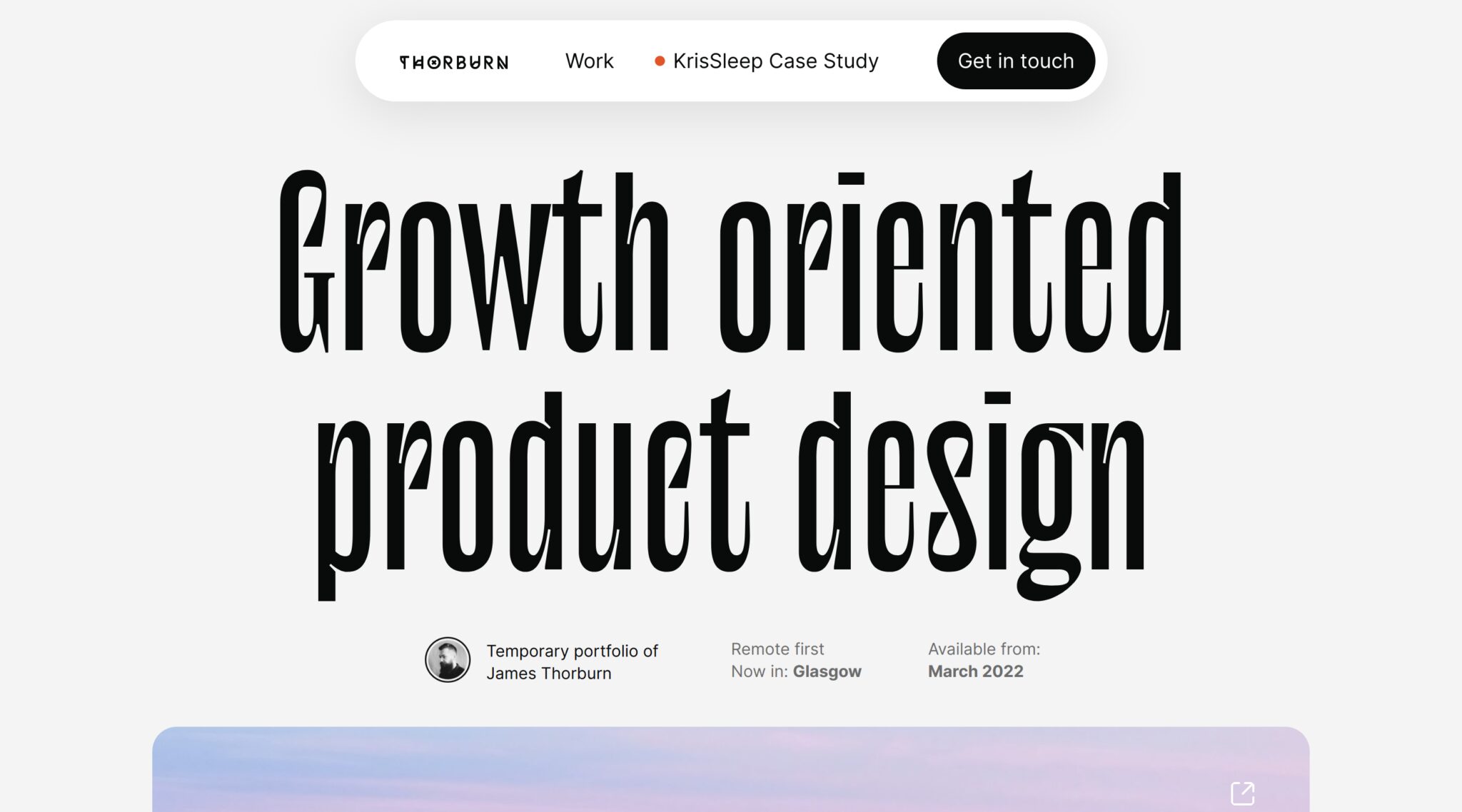 Curated James Thorburn on Minimal Gallery