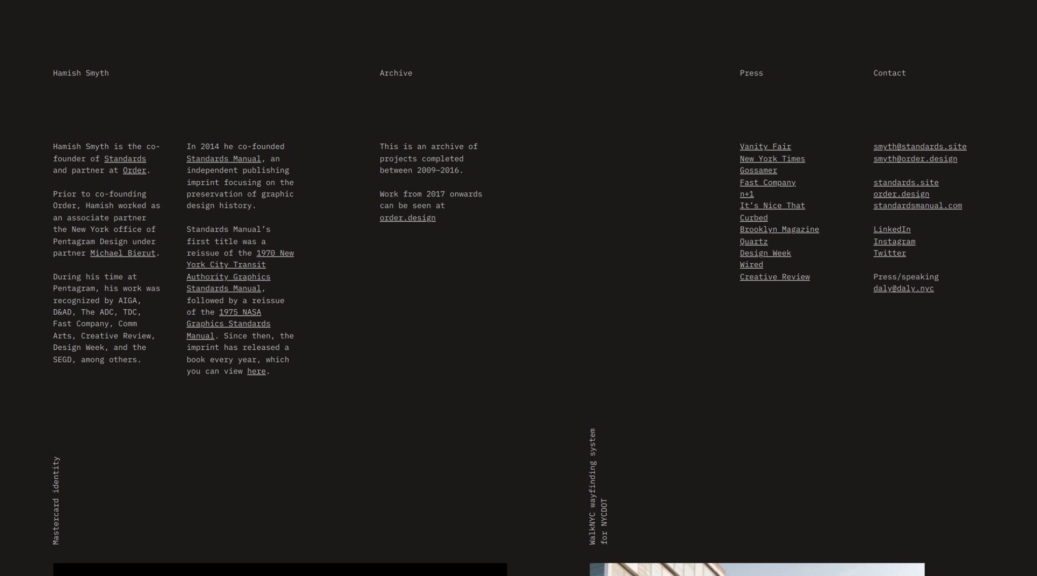 Hamish Smyth on Minimal Gallery