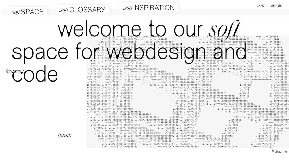 Curated .softGlossary on Minimal Gallery