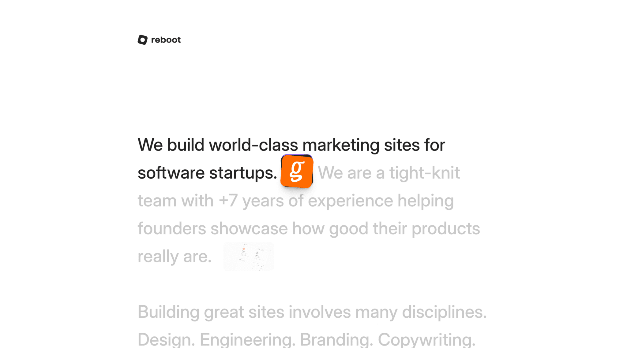 reboot on Minimal Gallery