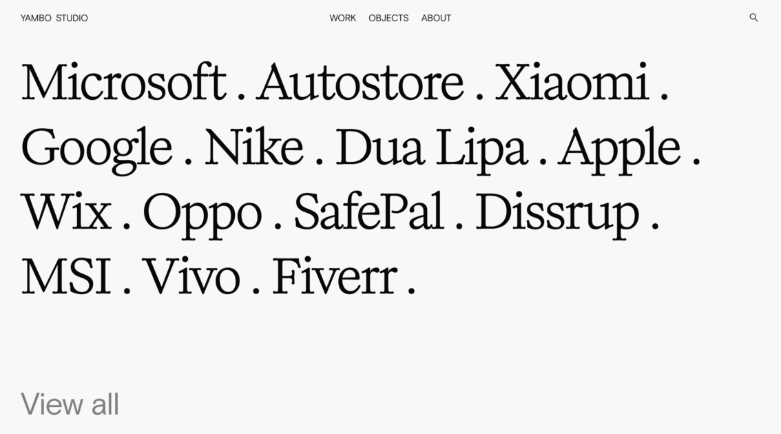 Yambo Studio on Minimal Gallery