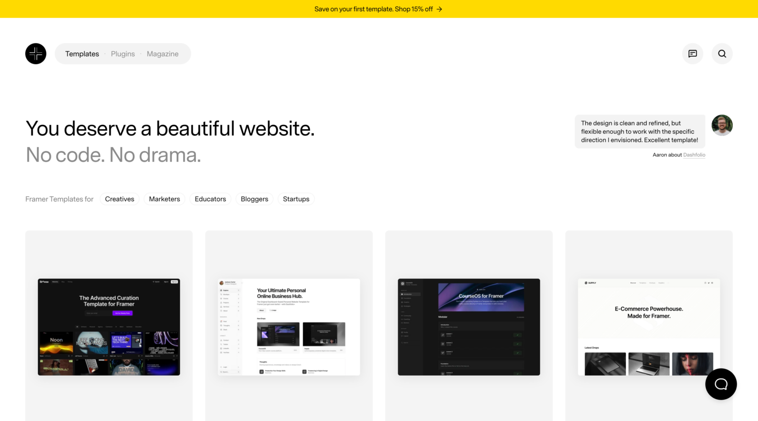 Canvas on Minimal Gallery