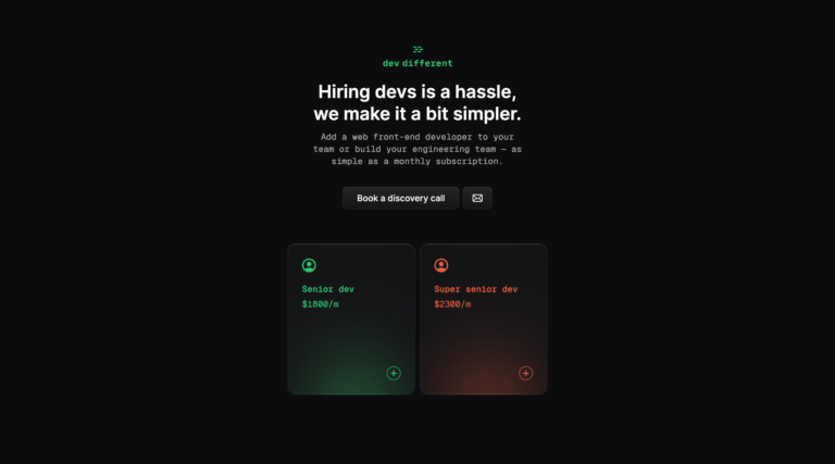 Dev Different on Minimal Gallery