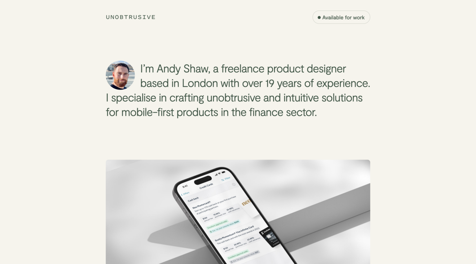 Unobtrusive on Minimal Gallery
