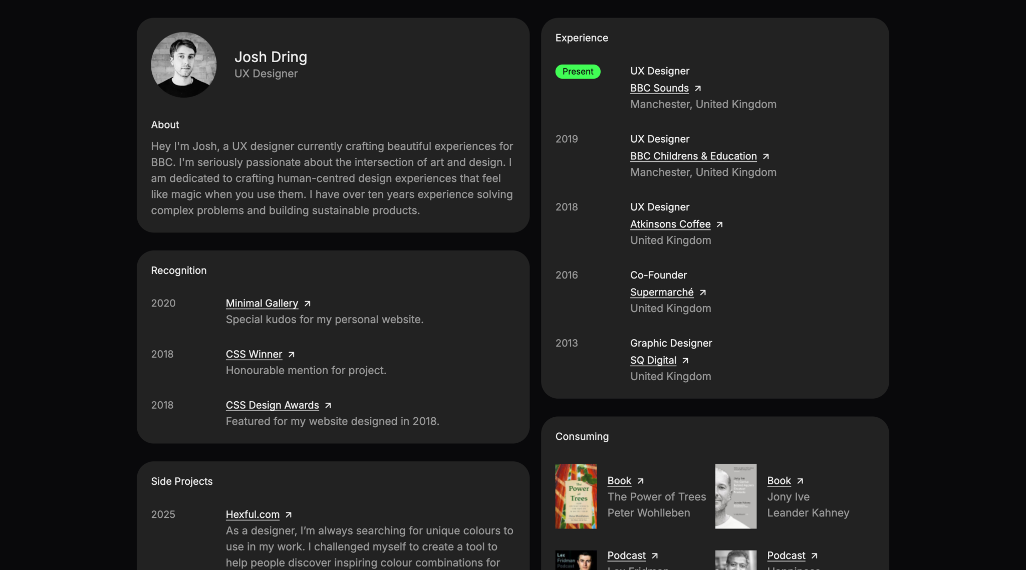 Josh Dring on Minimal Gallery